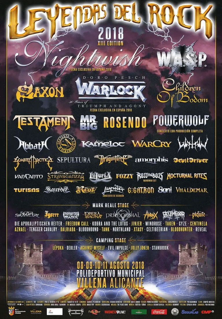 Leyendas del Rock 2025 - Cartel, entradas y precios